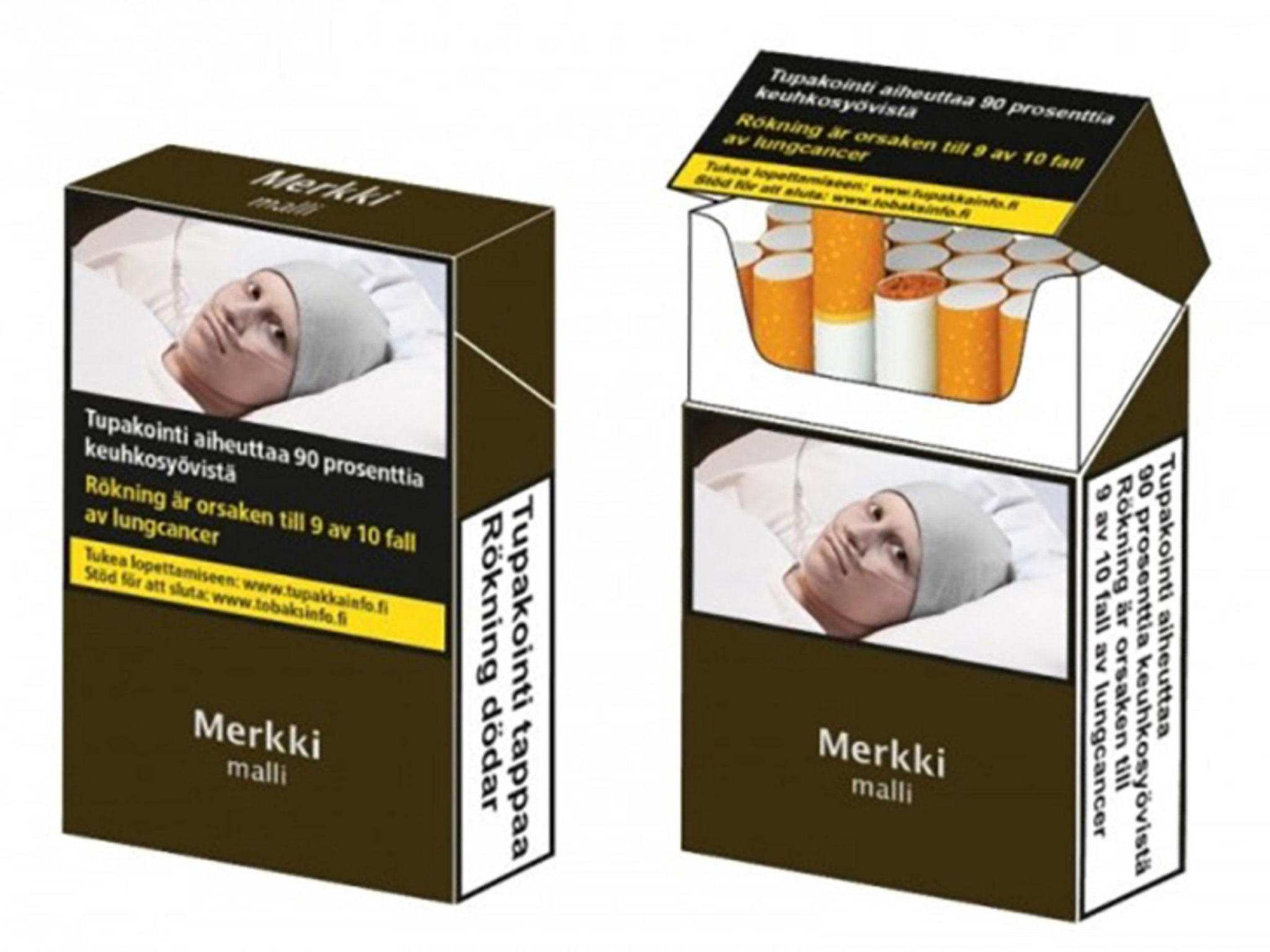 Tältä näyttävät uudet tupakka-askit – kaikkien oltava samanlaisia ...
