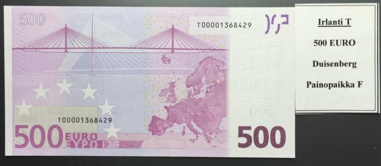 Löytyykö lompakostasi? Tästä eurosetelistä maksettiin yli 6000 euroa ...