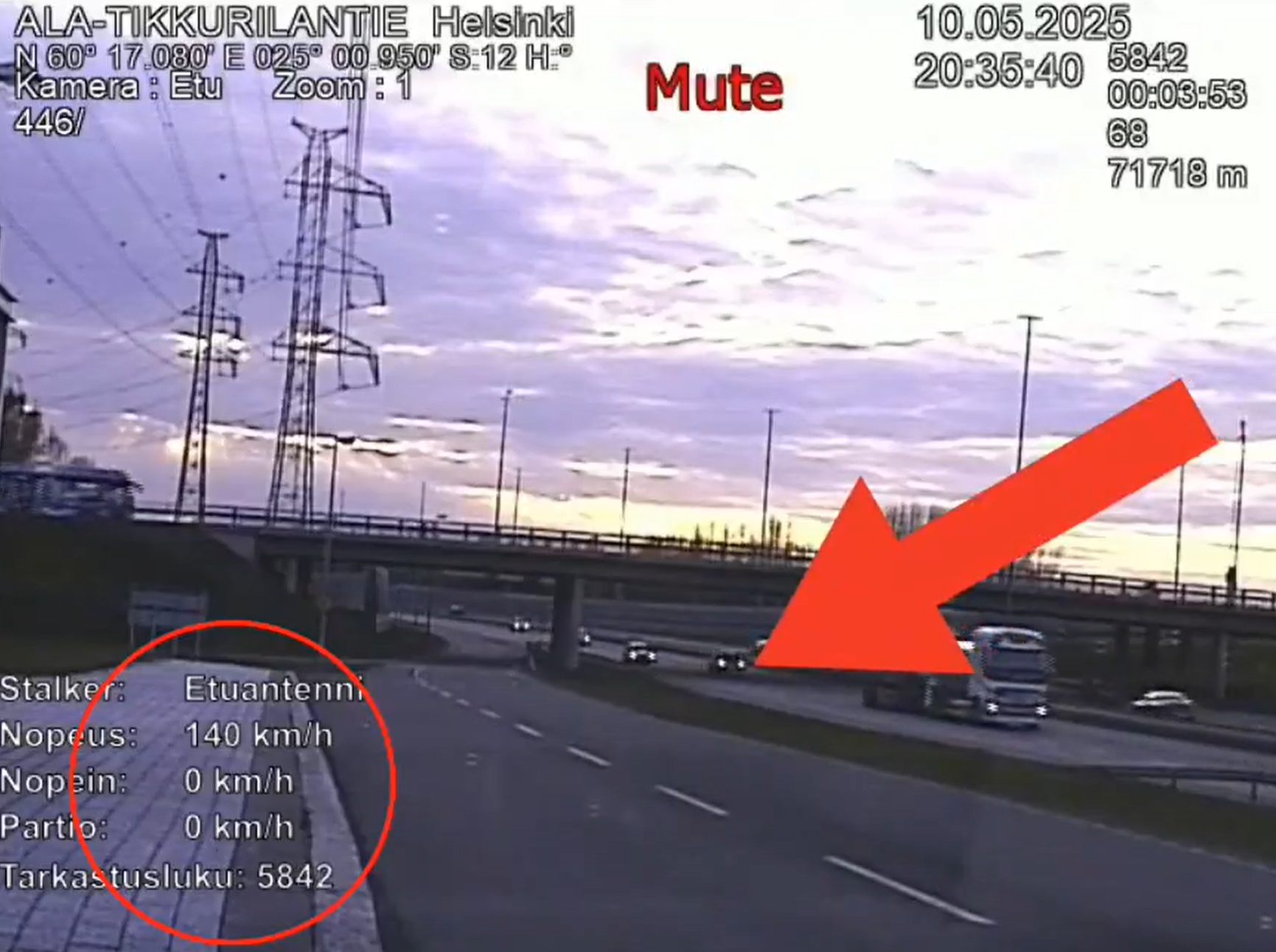 Kaahasi 144 km/h 80-alueella, kortti hyllylle | Verkkouutiset